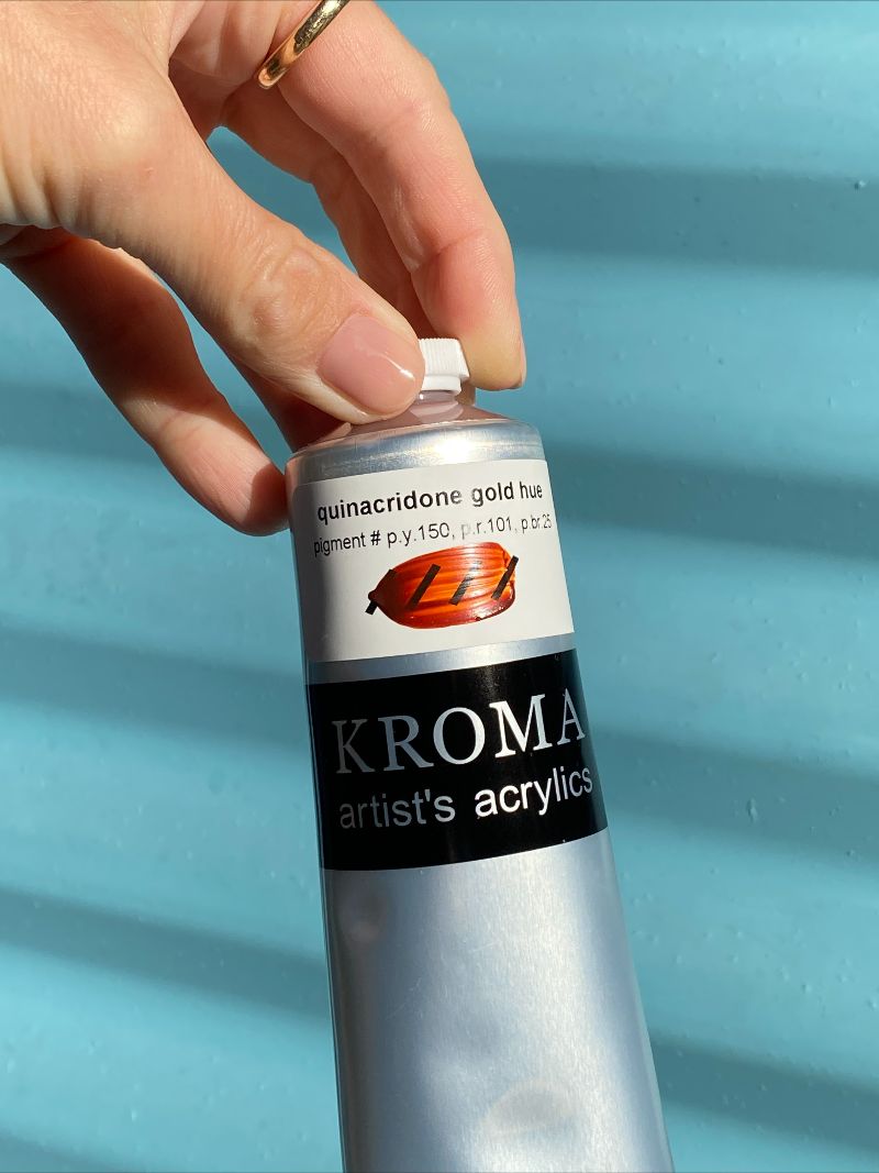 Introducing KROMA's Newest Colour - Quinacridone Gold Hue – Kroma Artist's Acrylics