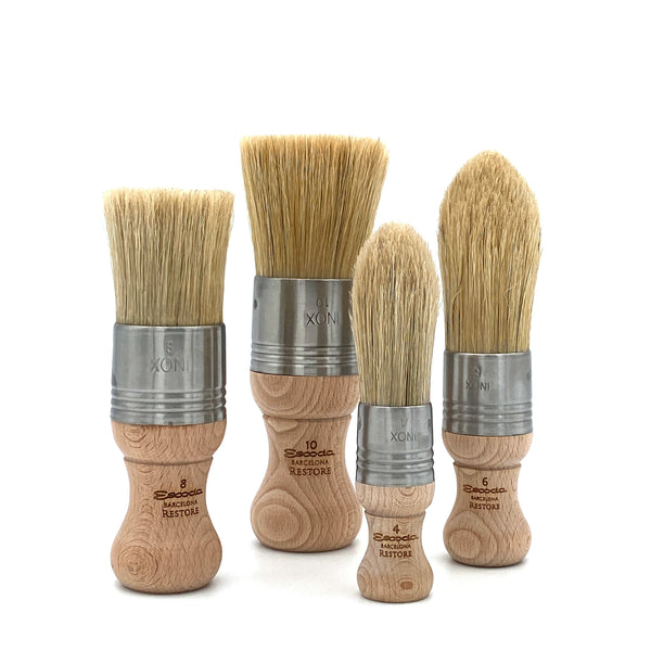 Natural Chunking Stubby Handle Brush (oval) – Kroma Artist's Acrylics